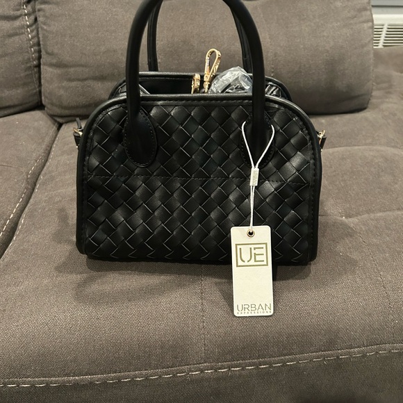 Urban Expressions | Bags | Urban Expressions Black Woven Satchel | Poshmark